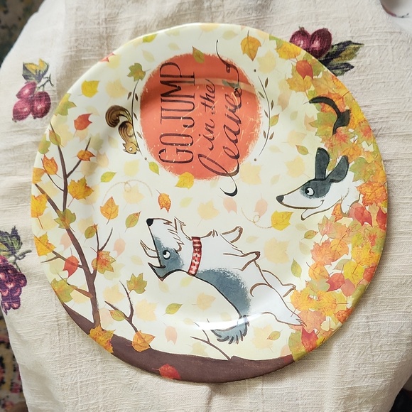 Pier 1 | Dining | Pier Go Jump In Leaves Plate | Poshmark